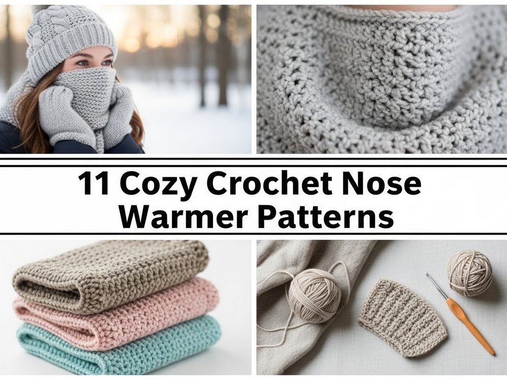 11 Cozy Crochet Nose Warmer Patterns - Cloudy Yarn