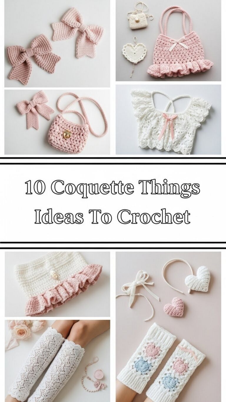 10 Coquette Things Ideas To Crochet - Cloudy Yarn