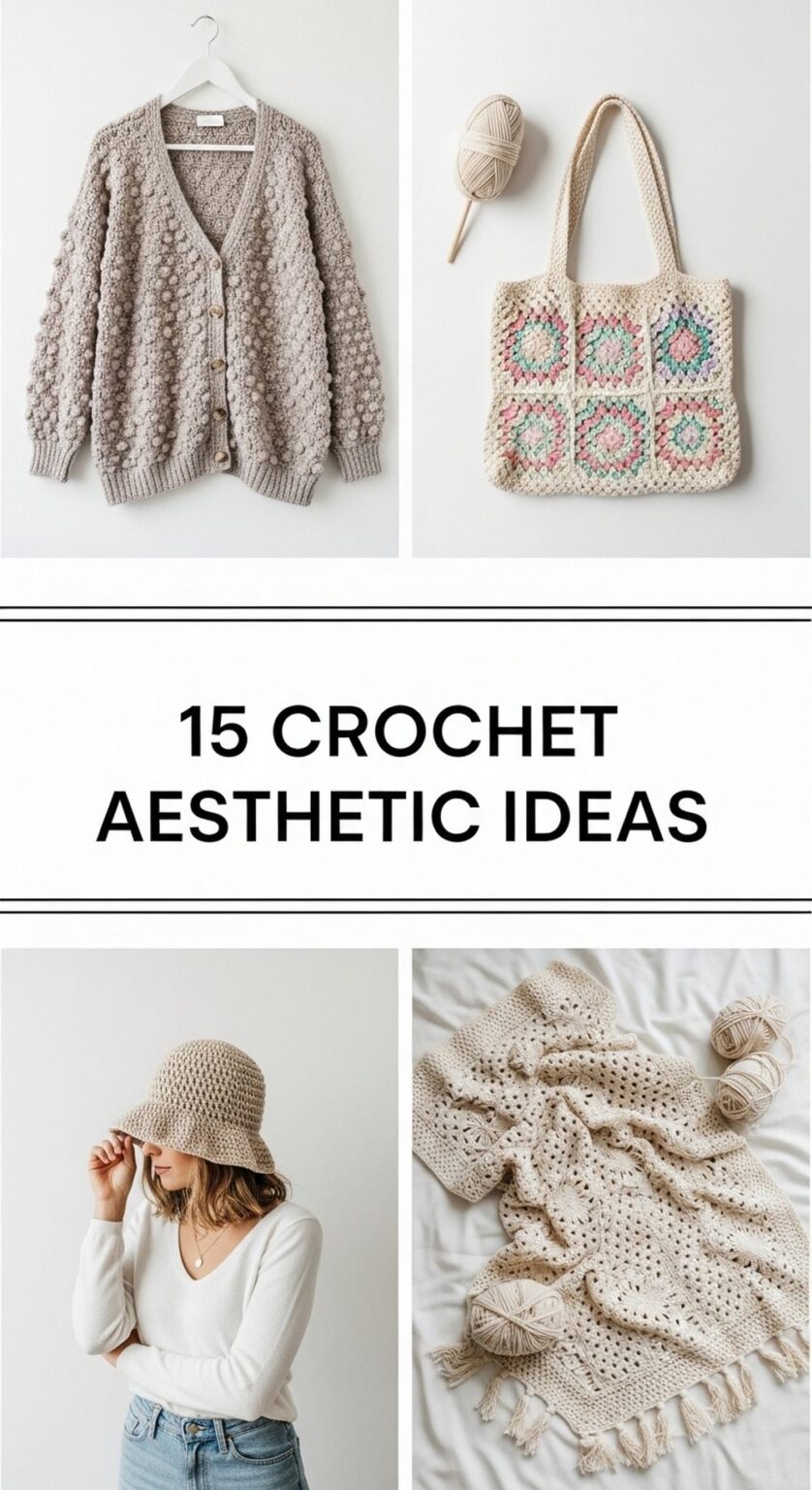 15 Crochet Aesthetic Ideas - Cloudy Yarn