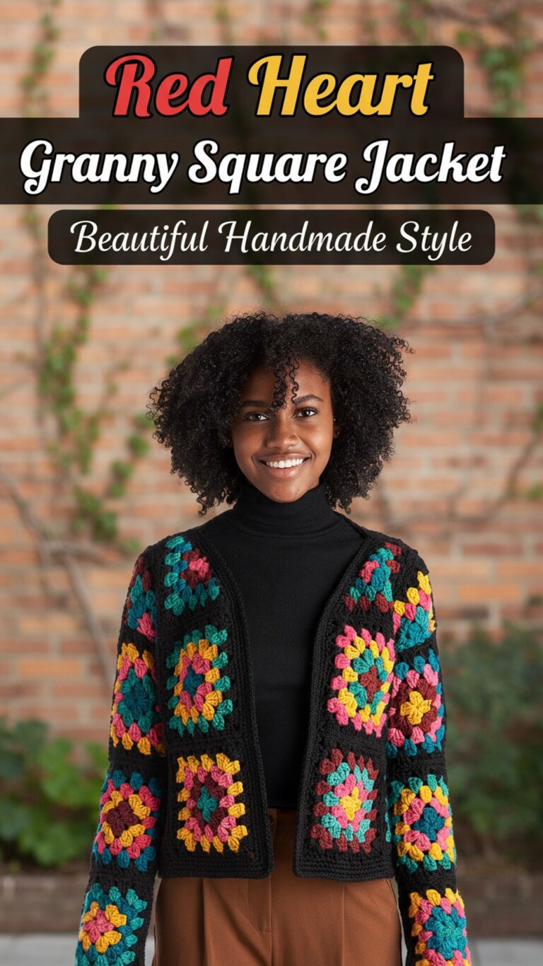 13 Crochet Granny Square Jacket Ideas - Cloudy Yarn
